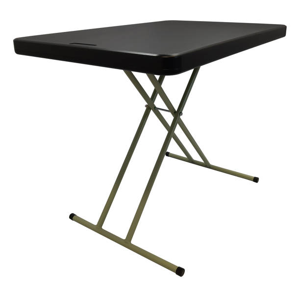 Iceberg Enterprises IndestrucTableTOO 30'' Plastic Rectangular Adjustable Folding Table ...
